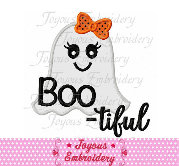 Halloween Boo tiful Girl Ghost Applique Embroidery Design NO:2508 ...